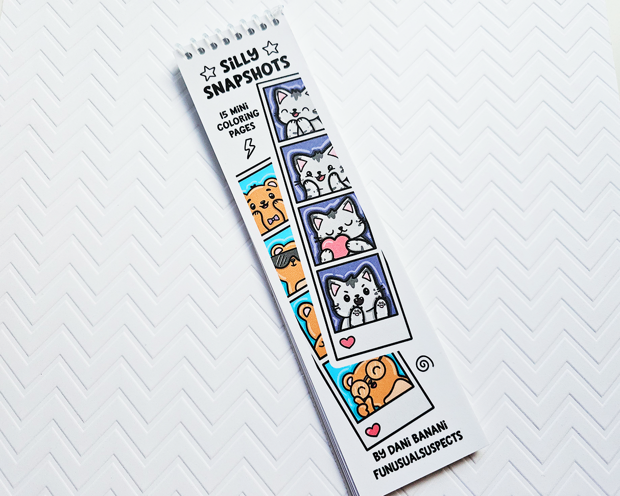 Silly Snapshots Mini Coloring Book – FunUsualSuspects