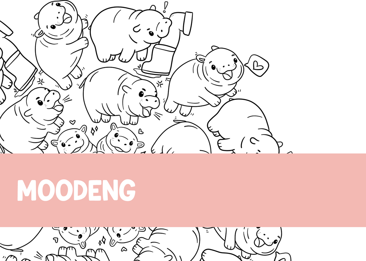 MooDeng Coloring Page – FunUsualSuspects