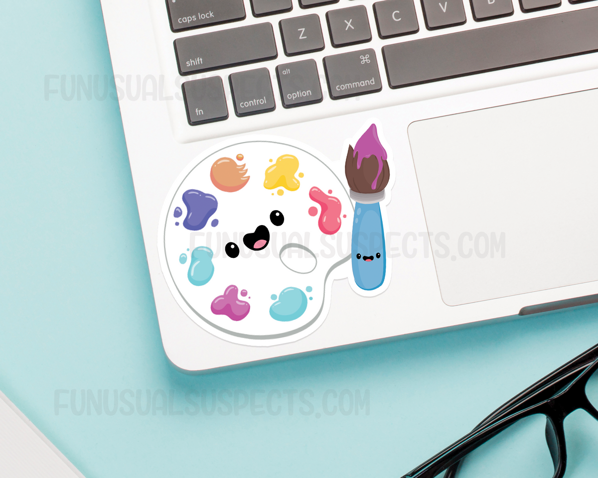 Paint Palette Sticker – FunUsualSuspects