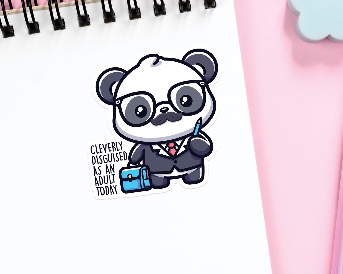 Panda Adult Disguise Sticker – FunUsualSuspects