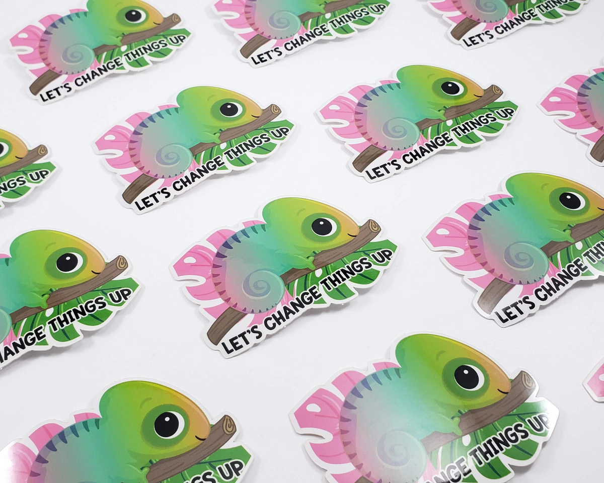 Chameleon Sticker – FunUsualSuspects