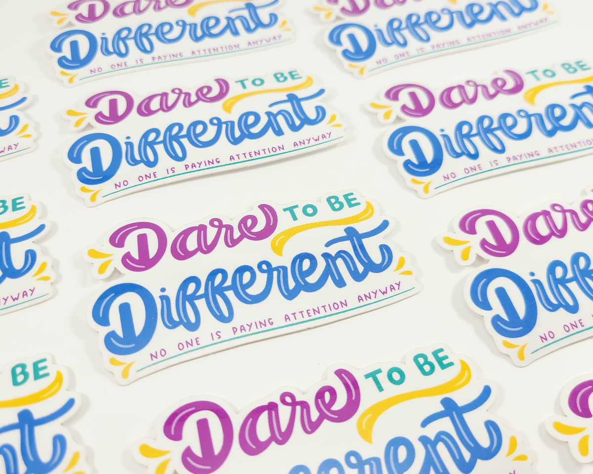 Dare to Be Different Sticker – FunUsualSuspects