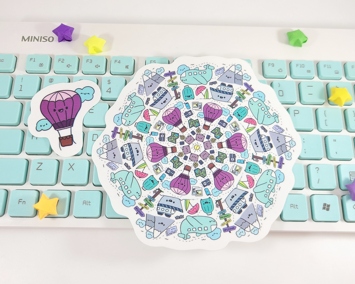Travel Mandala Sticker Set – FunUsualSuspects